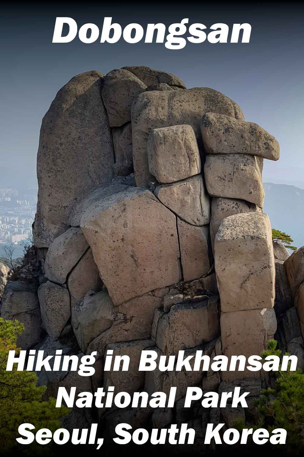 Hiking Dobongsan in Bukhansan National Park, Seoul, South Korea