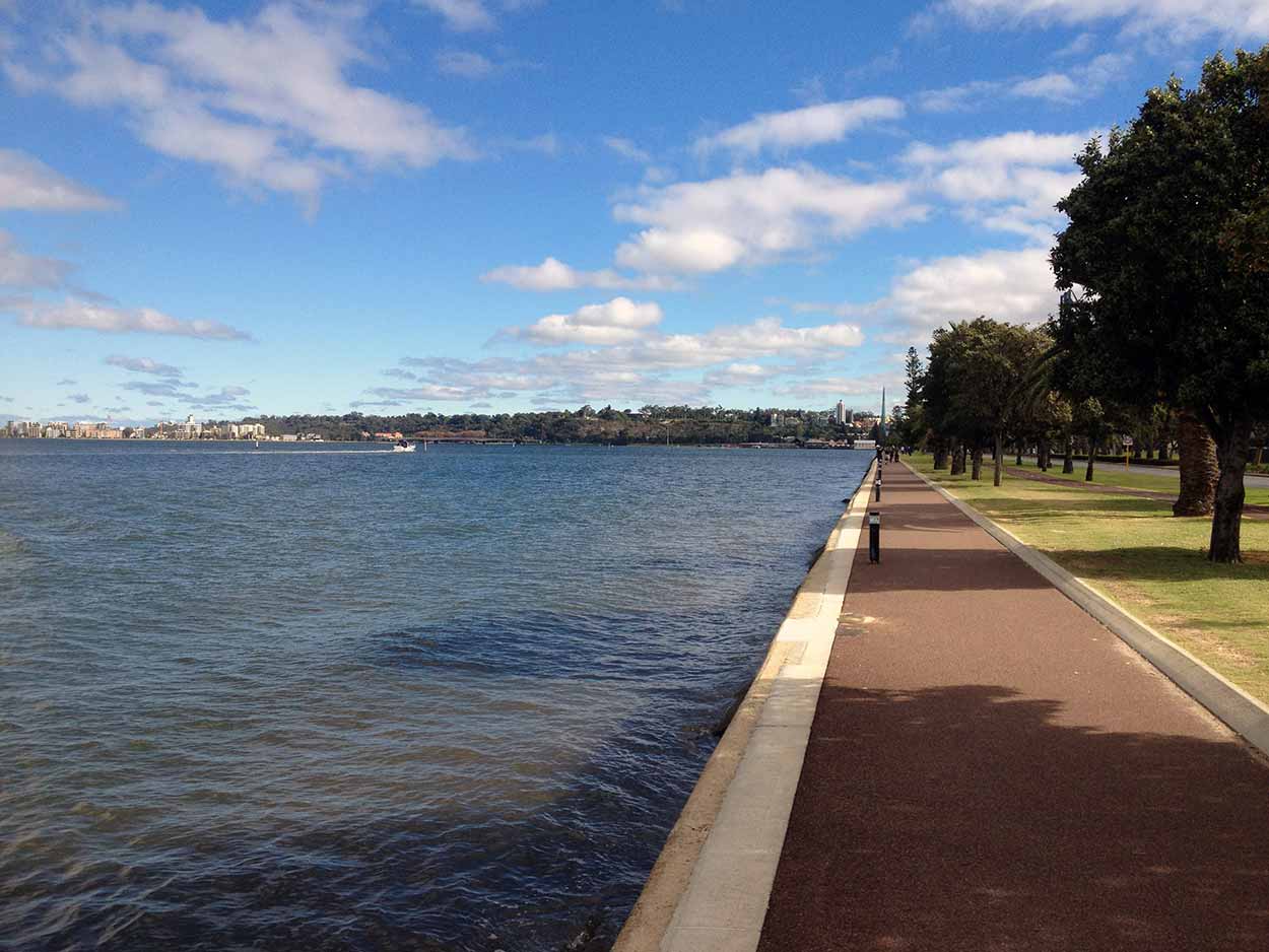 Canning Bridge to Perth Bell Tower Walk, Perth, Australia