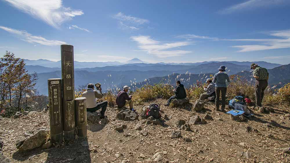 The summit of Mount Odake: A photograph from Okutama, Tokyo, Japan