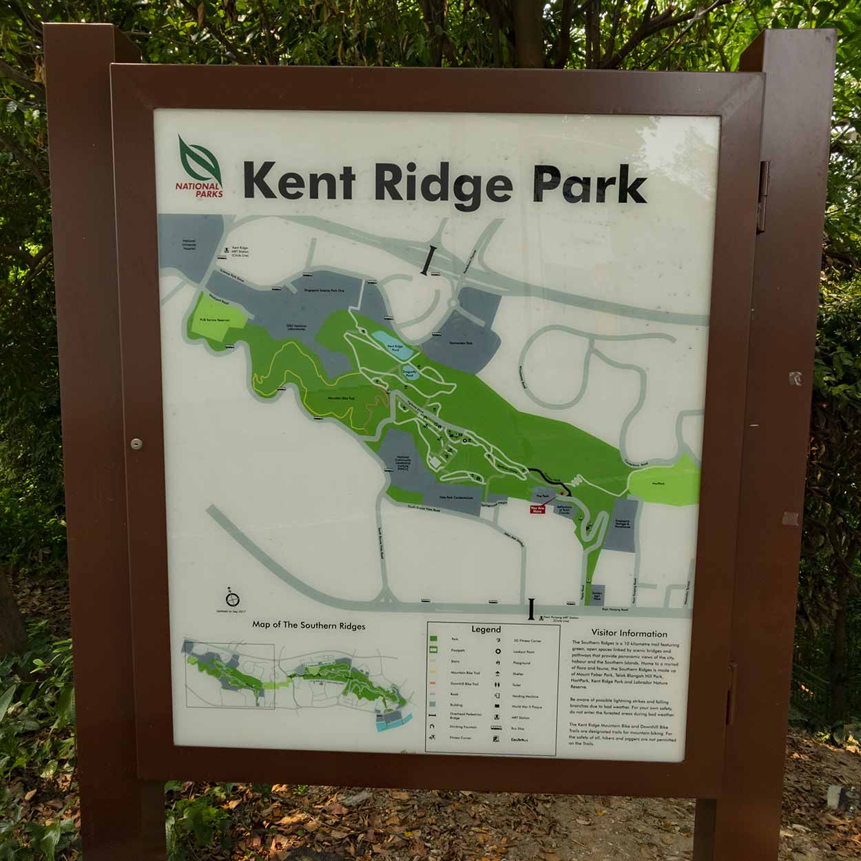 An information board for Kent Ridge Park: A photograph from Southern ...